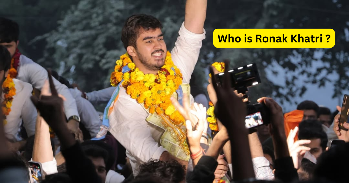 Who is Ronak Khatri? Star of Delhi University Politics 2025 - CelebCars.in